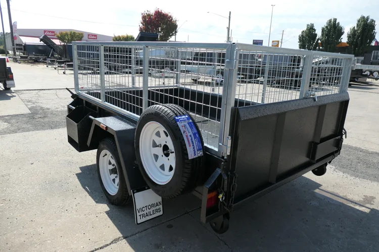8x5 Golf Buggy Manual Tipper Trailer with 2ft Cage for Sale Wagga Wagga