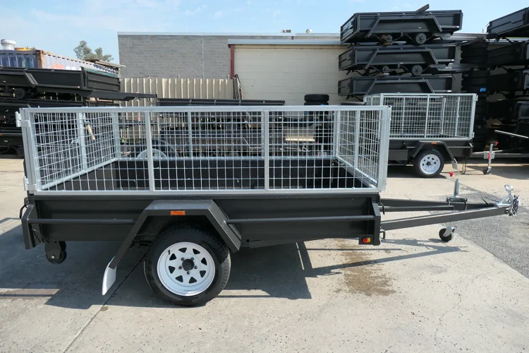 8x5 Golf Buggy Manual Tipper Trailer with 2ft Cage for Sale Wagga Wagga