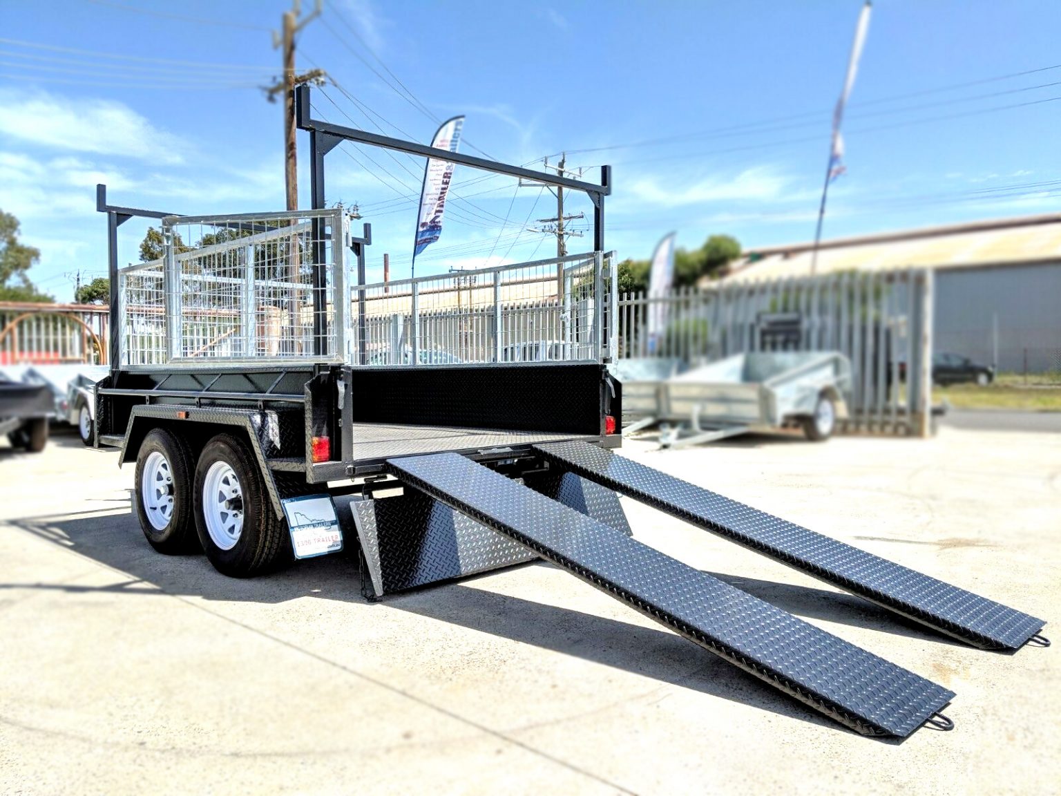 8x5 All Purpose Trailer for Sale - Cage Racks and Ramps Wagga Wagga