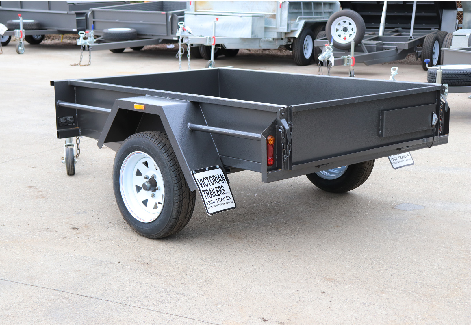 8x5 Medium Duty Fixed Front Single Axle Box Trailer For Sale Wagga NSW 8x5 Medium Duty Fixed Front Single Axle Box Trailer For Sale Wagga NSW